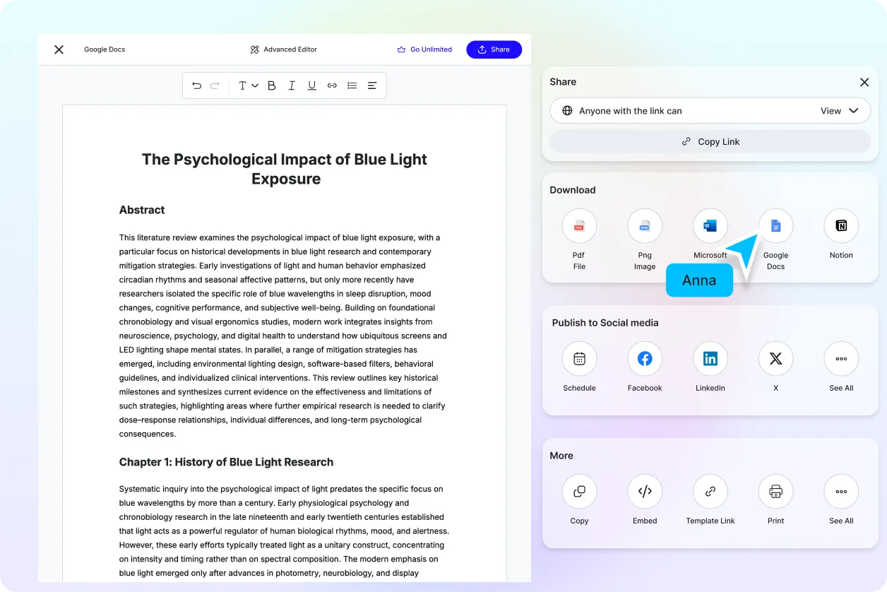 Free AI Google Docs Generator, Free Google Docs Maker Online